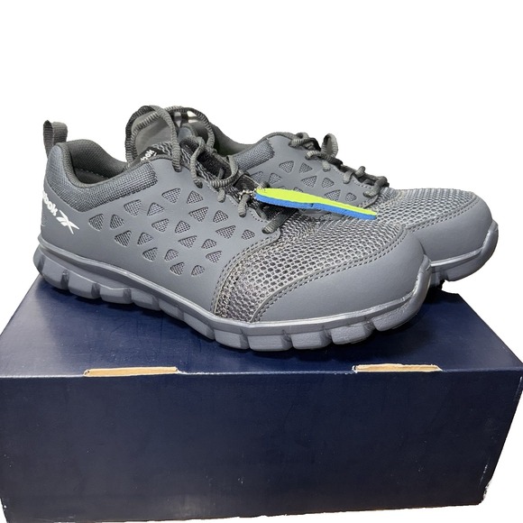 Reebok | Shoes | Reebok Sublite Rb438 Cushion Gray Work Shoes Mens Size ...